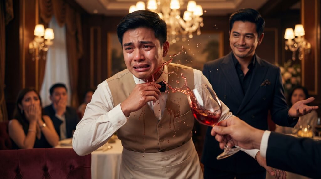 WAITER NA TINAPUNAN NG ALAK NG MAYABANG NA CELEBRITY, GULAT ANG LAHAT ...