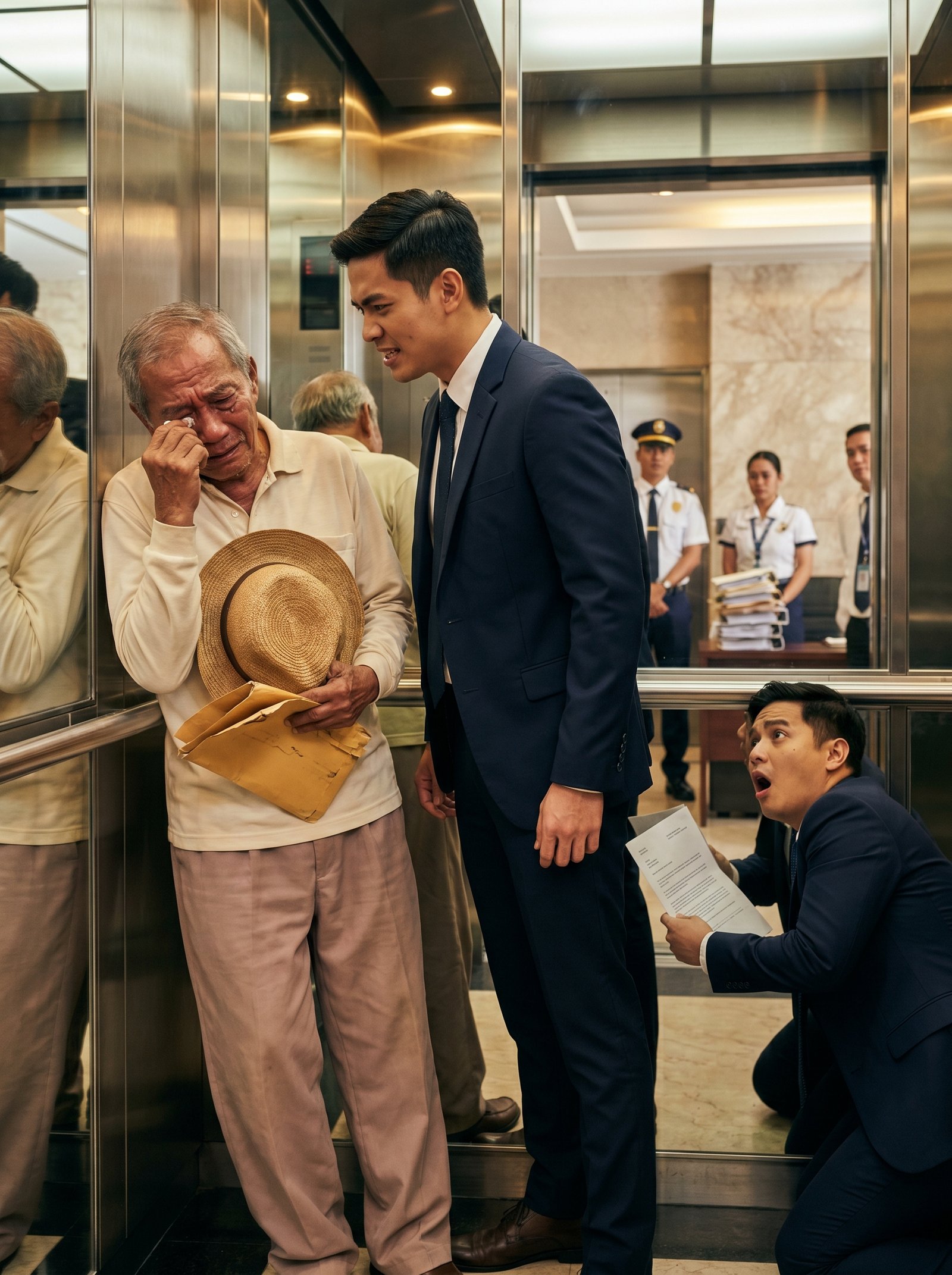 BINASTOS NG HAMBOG NA PROPESYONAL ANG MATANDANG MAGSASAKA SA ELEVATOR ...